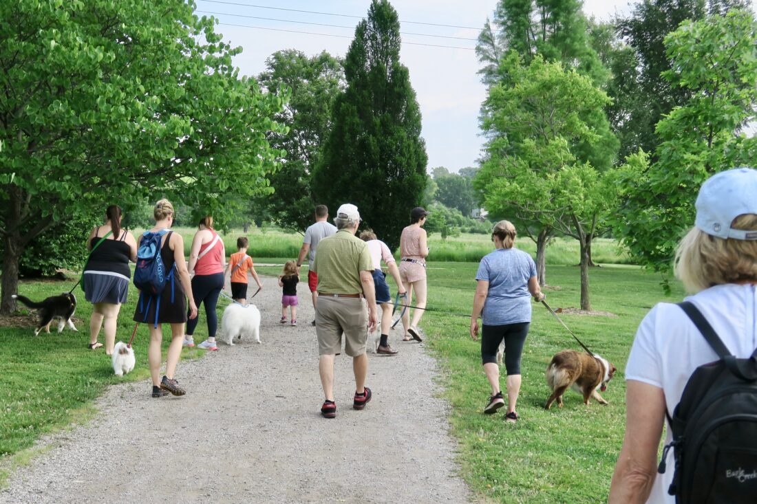 PHOTOS: Jayhawk Breakfast Rotary Club members walk their dogs at ...